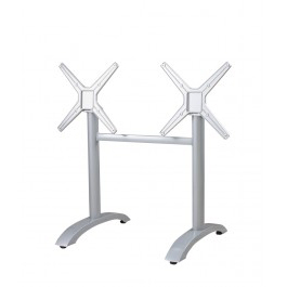 Outdoortischgestell - Cindy double Kipp Silber | Kason.de